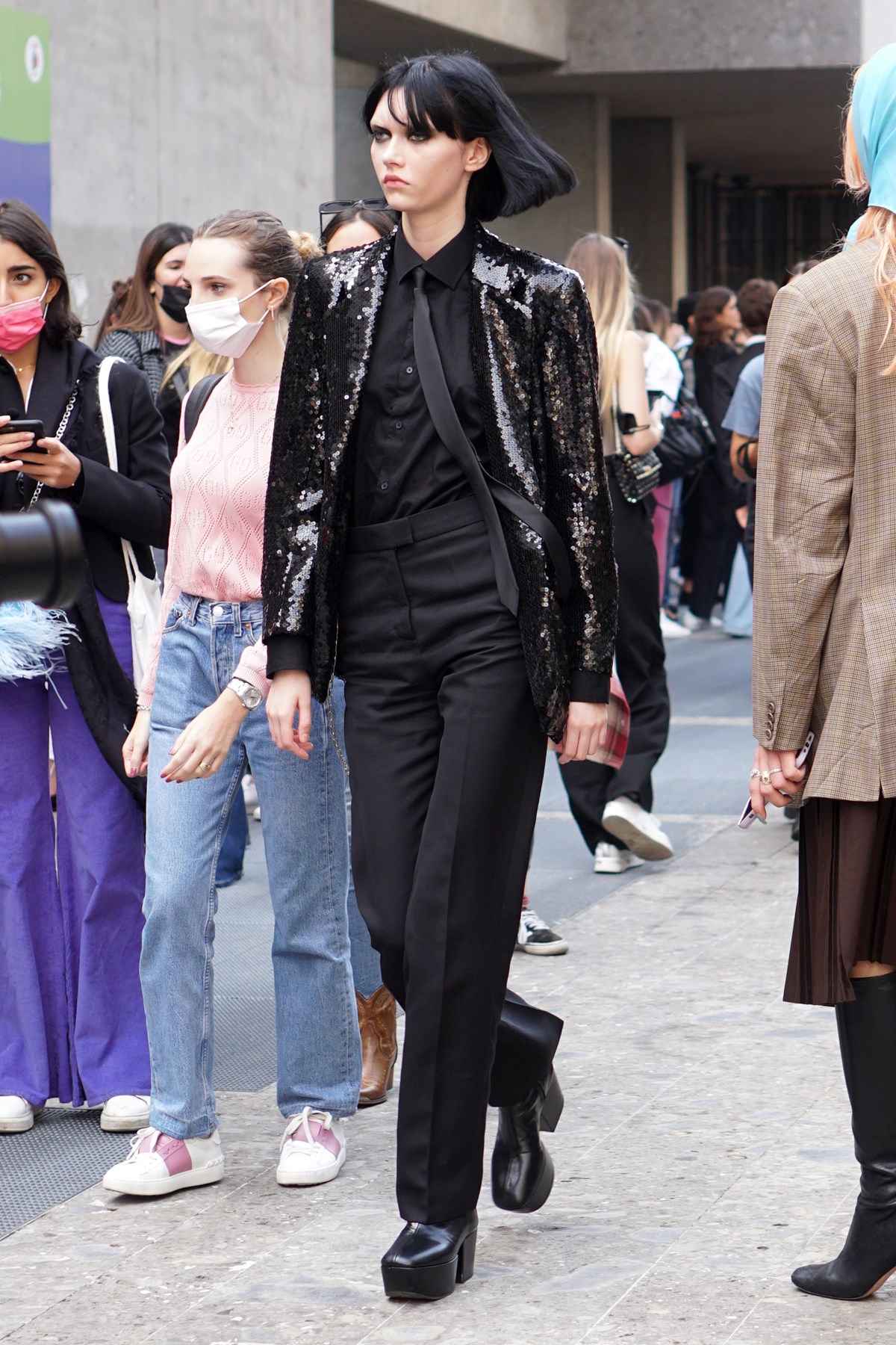 Lo stile delle modelle - Milano moda donna primavera/estate 2021